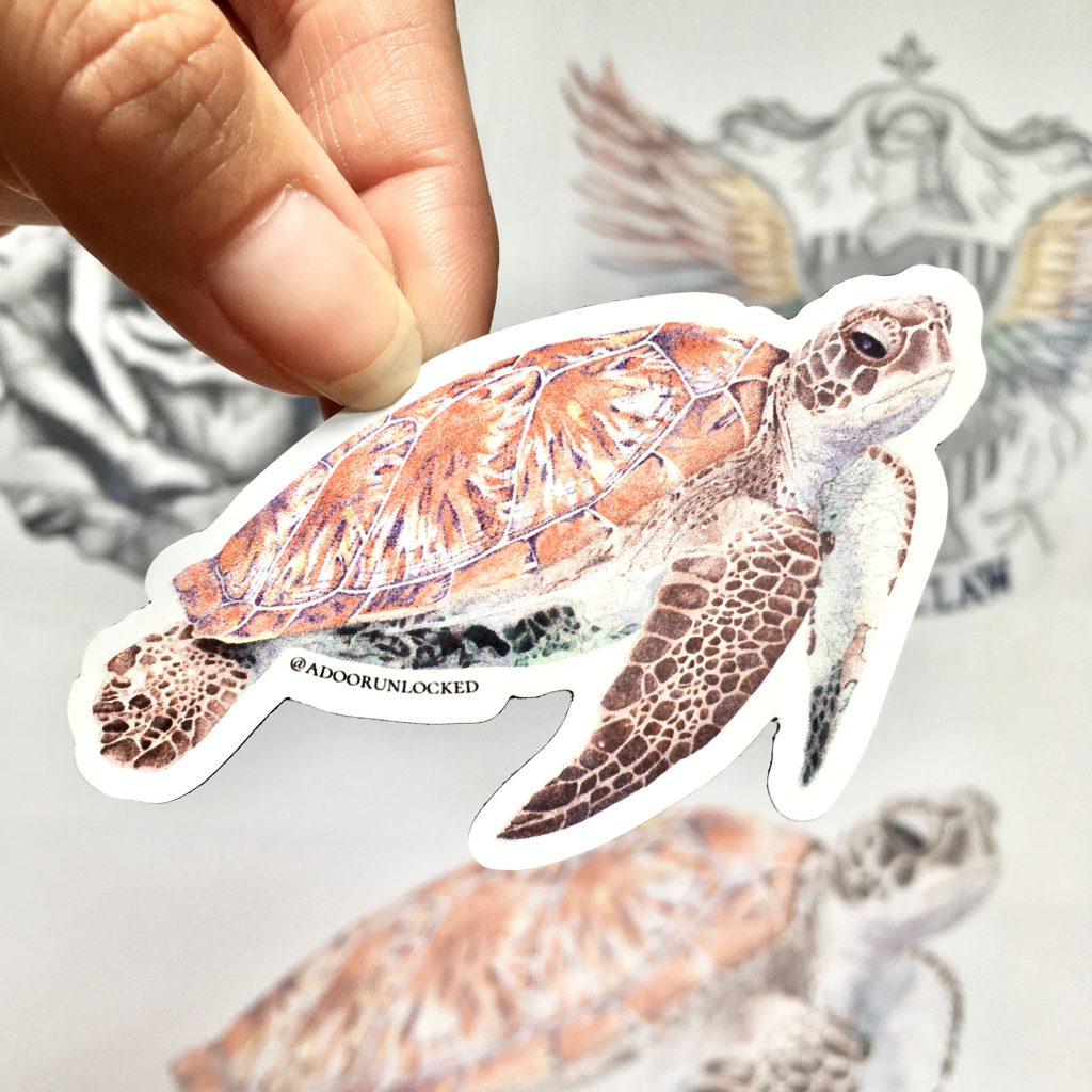 A Door Unlocked | Sea Turtle, Maple Leaf, and Rose Prints. Plus Stickers!